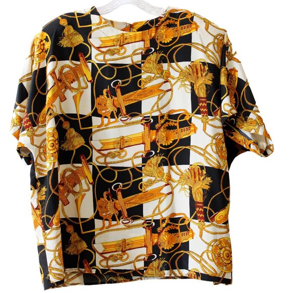August Max Woman | Tops | Vintage August Max Women Size 8 Abstract ...